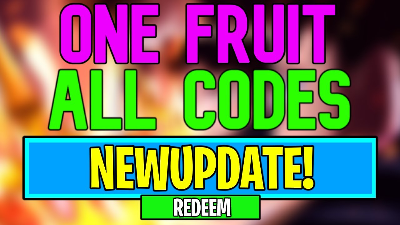 New ONE FRUIT Codes | Roblox ONE FRUIT Codes (June 2024) - YouTube