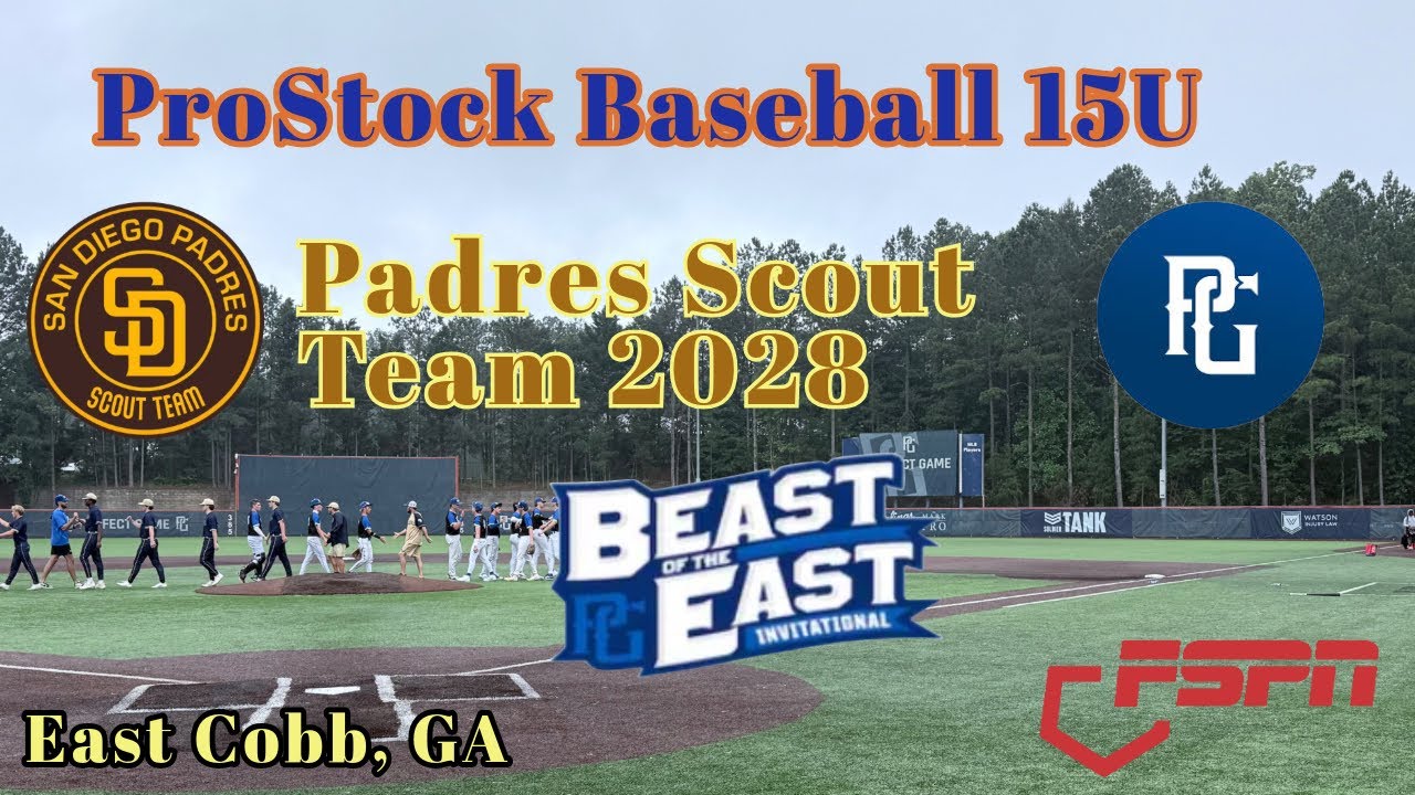 15U San Diego Padres Scout Team 2028 vs ProStock Baseball 15U Perfect ...