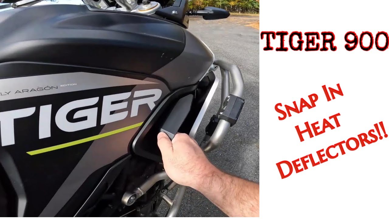 Snap On Heat Deflectors | Triumph Tiger 850 & 900 - YouTube