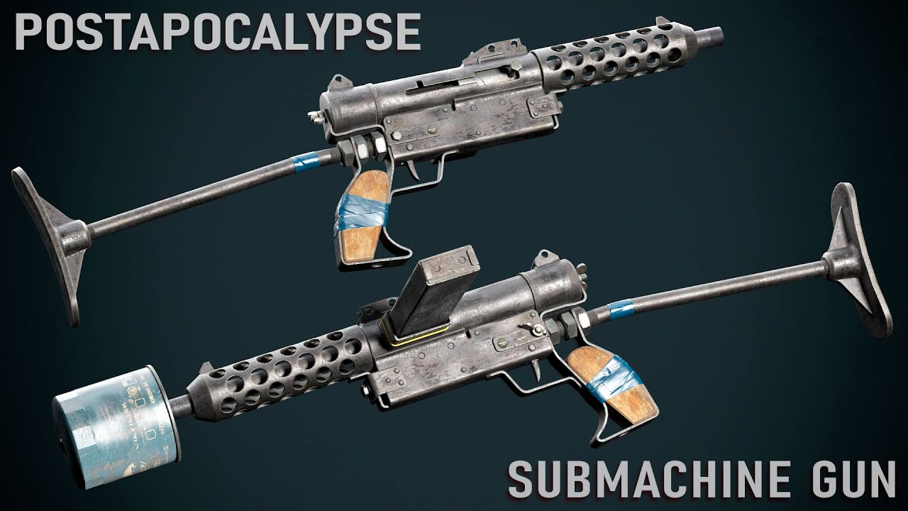 Post Apocalypse Submachine gun For UnrealMarket F.A.B - YouTube
