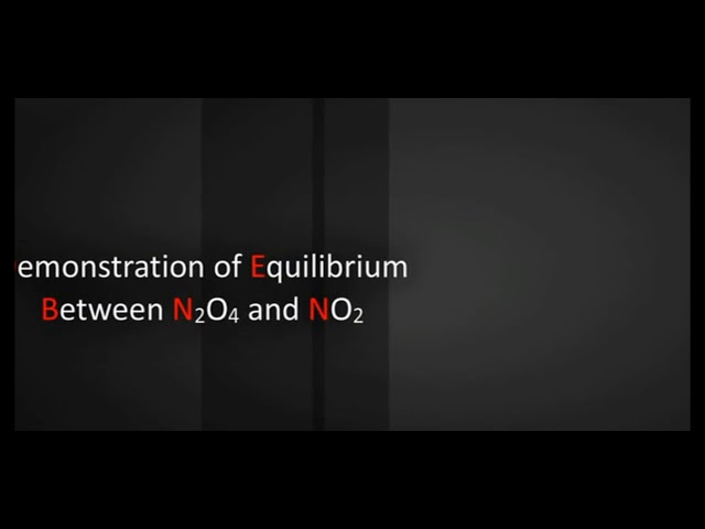 Equilibrium Between No2 And N2o4 The Chem Chapter