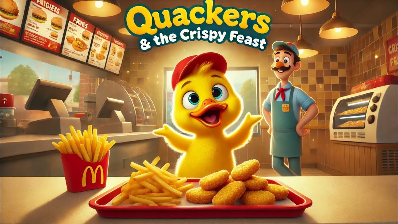 "Quackers’ Fast-Food Adventure! 🦆🍟 | The Cutest Duck Story Ever ...