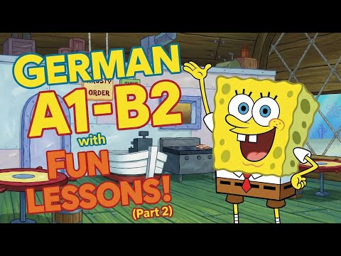 Learn German with Sponge Bob   Fun A1 B2 (Part 2)