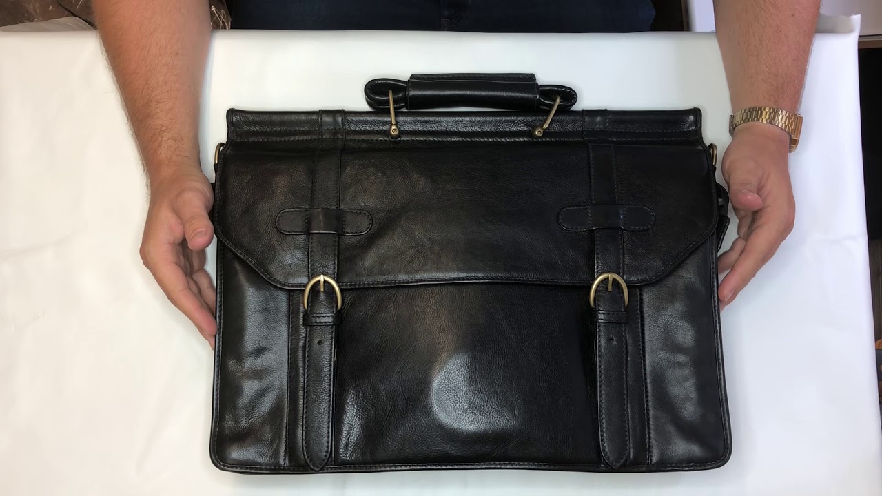 Hidesign Roma large briefcase walk through - YouTube