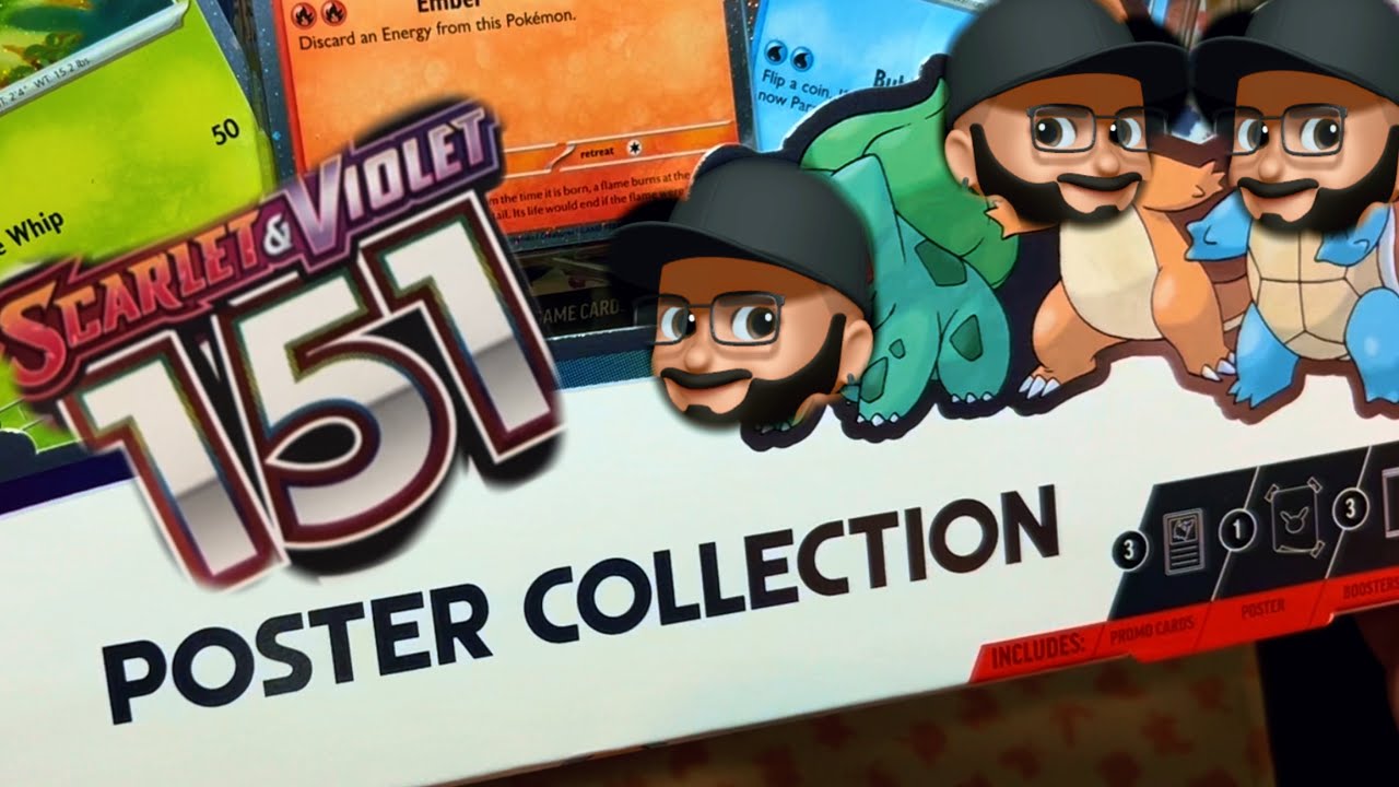 Pokemon SV 151 Poster Collection Opening! Plus more! - YouTube