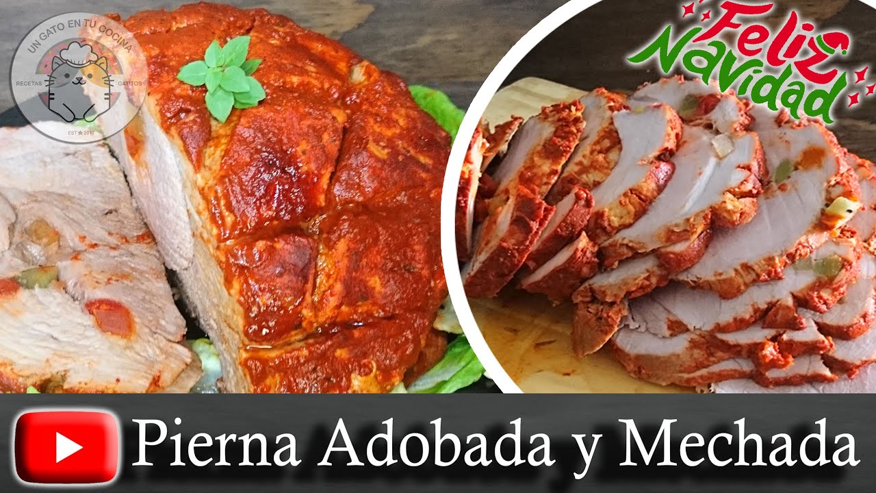 PIERNA ADOBADA Y MECHADA SUAVECITA Y JUGOSA - YouTube