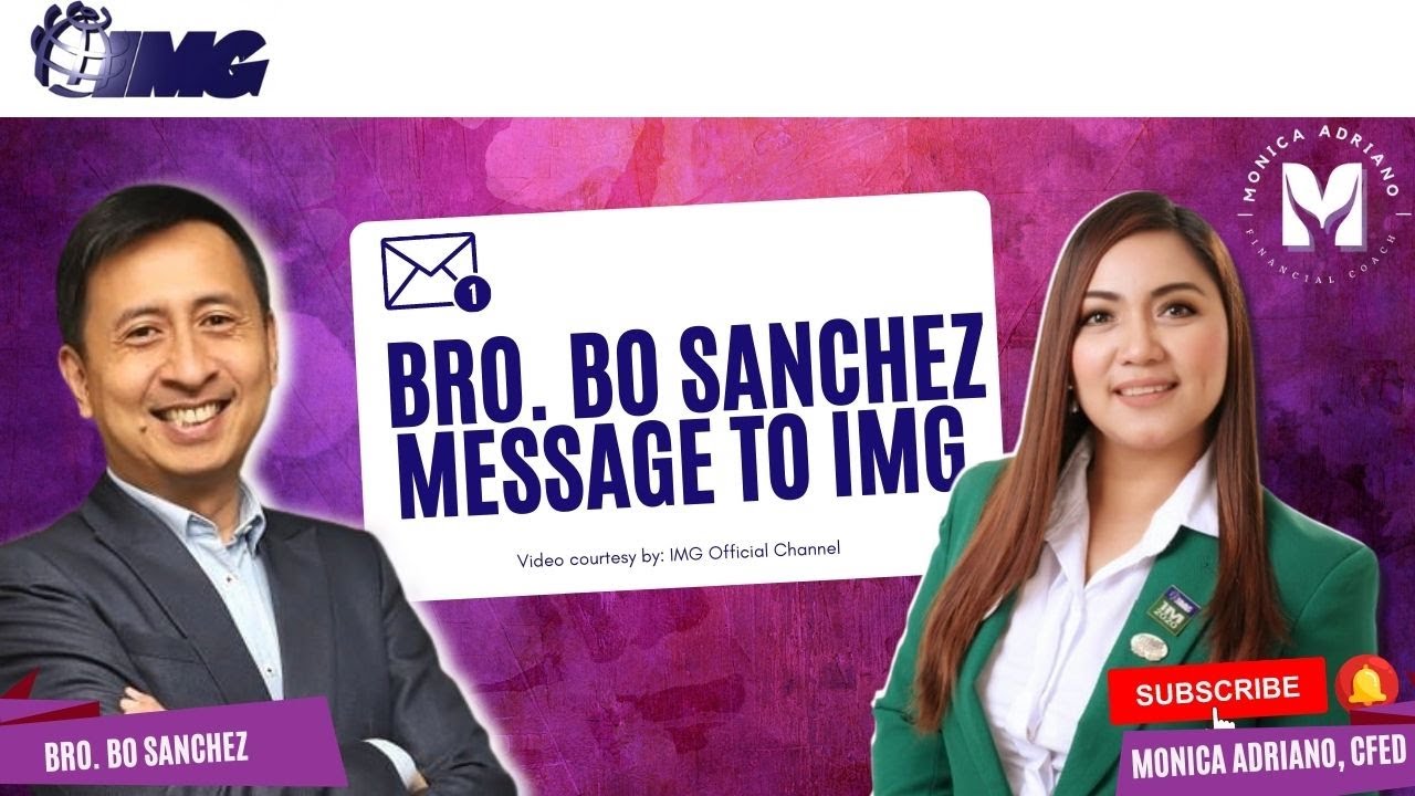 BRO. BO SANCHEZ INSPIRING MESSAGE TO IMG FAMILY - YouTube