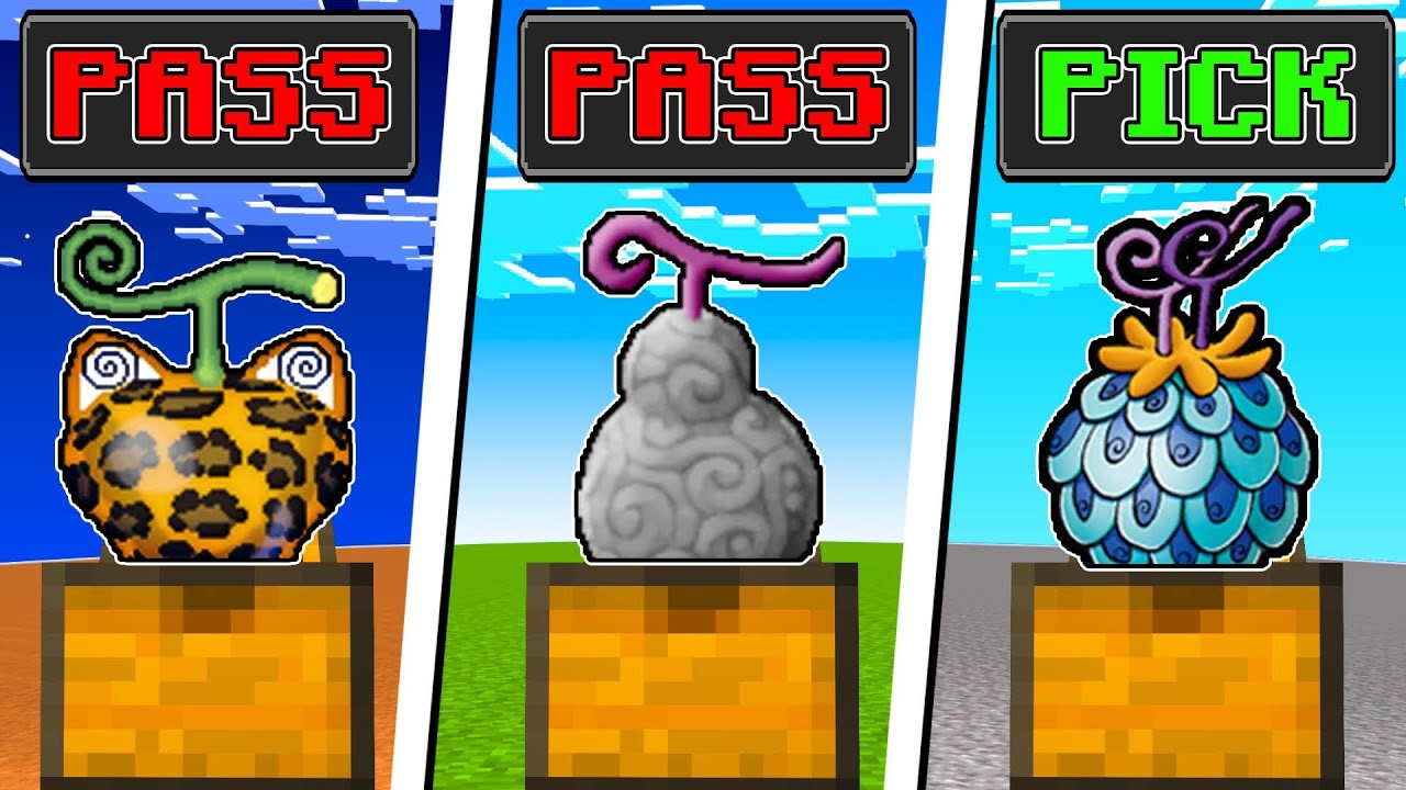 Blindly Choose The Best Devil Fruit in Minecraft, Then Battle - YouTube