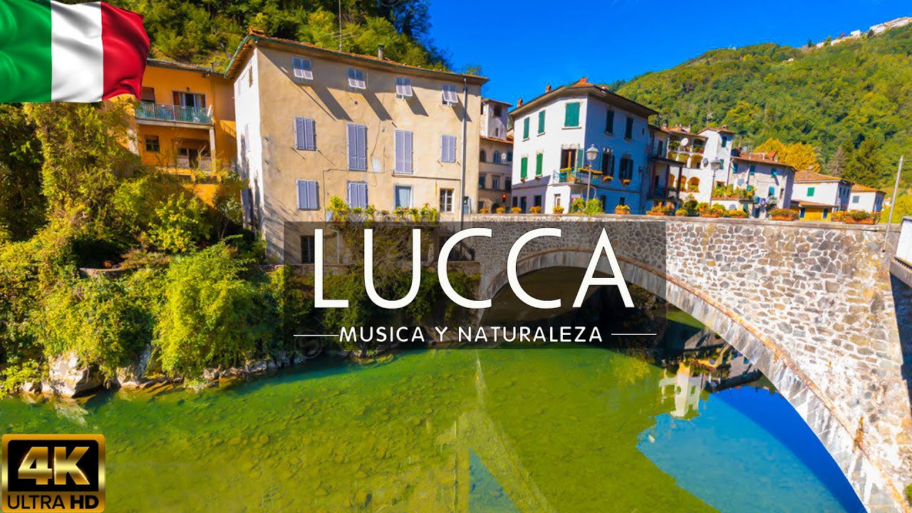 Hermosa Lucca Italia 4K 🕍 Mejor Música Italiana, Romántica Instrumental ...