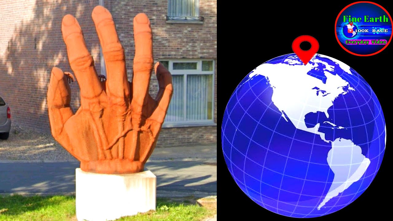 I found Giant Scary Hand Sculpture on Google Earth #fineearthexplore ...