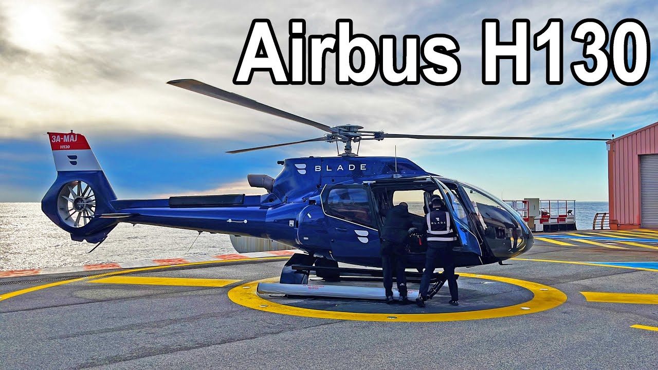 Monaco Helicopter Shuttle | BLADE Airbus H130 - YouTube