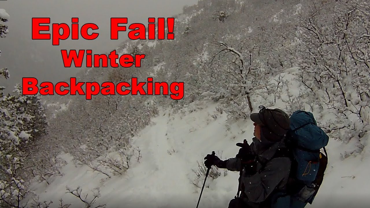 BACKPACKING Epic FAIL, Winter Hammocking Camping, Superior Gear ...