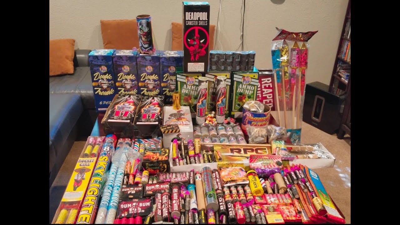 2018 July 4th Fireworks Stash Part 1 - YouTube