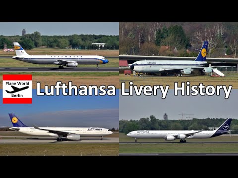 Lufthansa Livery History 1955 - 2025 // Geschichte der Lufthansa ...