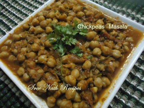Chickpeas Masala / Channa Masala - Side Dish Varieties - YouTube