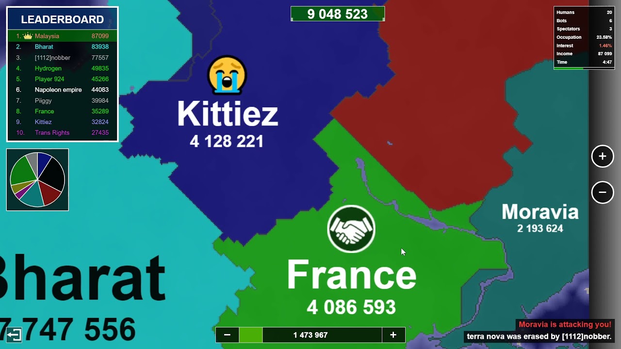 Conquering Europe All On My Own! Territory Games io - Territorial IO ...