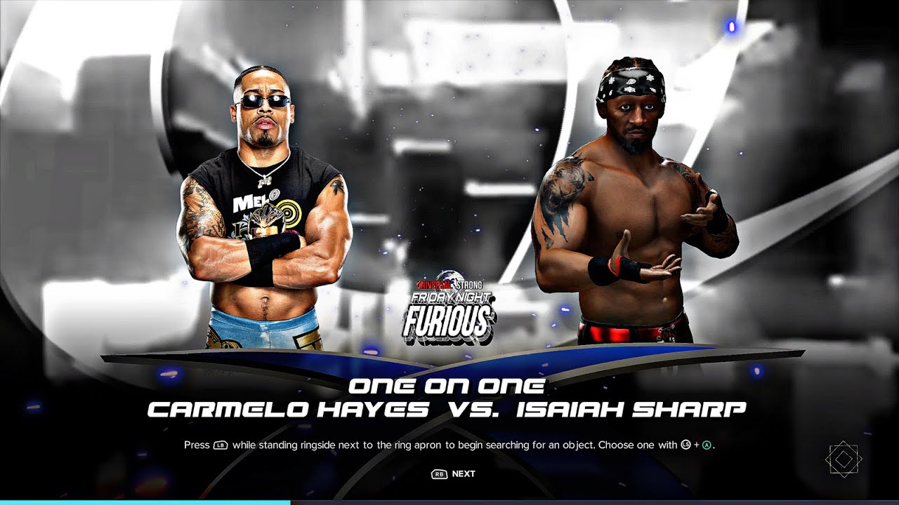 WWE 2K24 Carmelo Hayes Vs Isaiah Sharp Friday Night Furious July 19 ...