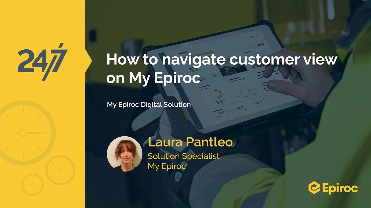 How to navigate customer view on My Epiroc - YouTube