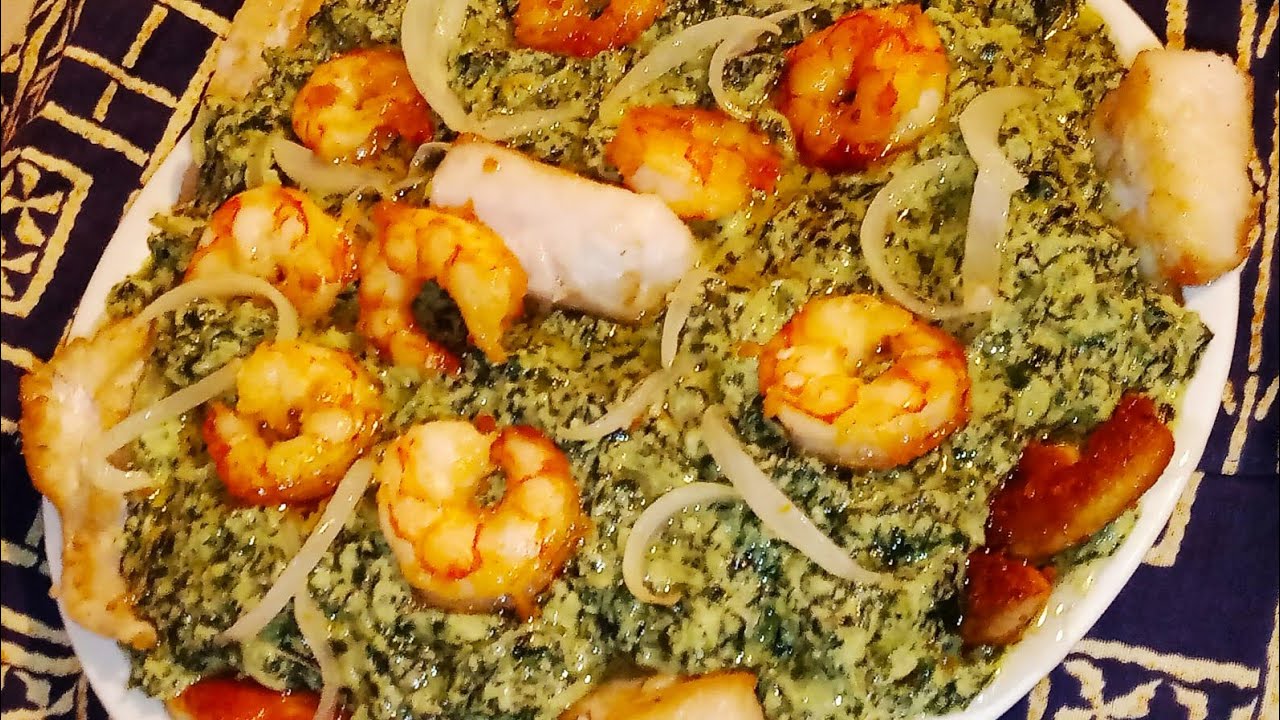 Ndole princier aux capitaine, morue fumée & crevettes #ndole # ...