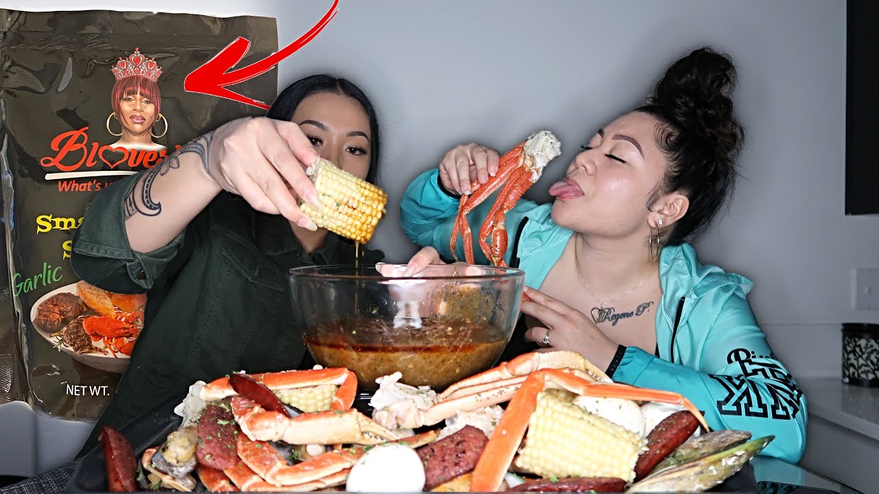 TRYING BLOVESLIFE NEW GARLIC BUTTER SMACKALICIOUS SAUCE SEAFOOD BOIL ...