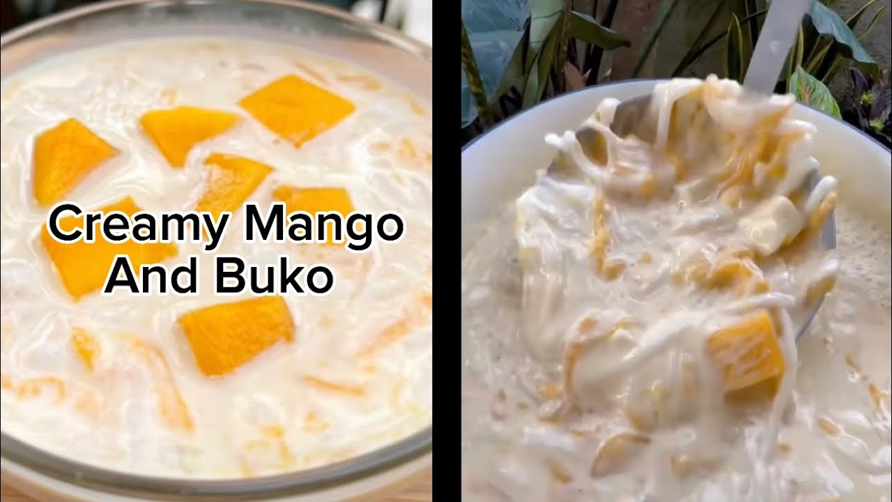 CREAMY MANGO AND BUKO RECIPE | Panlasang Pinoy - YouTube