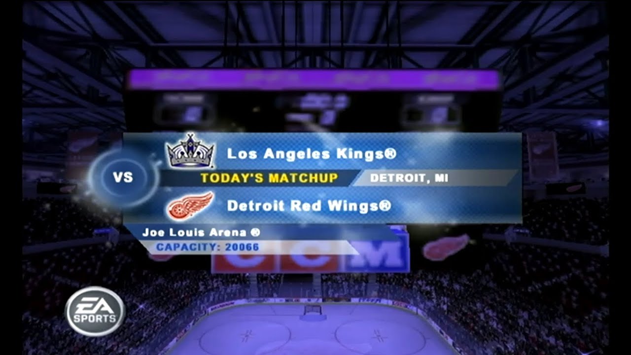 NHL 06 (GameCube) Kings vs Red Wings - YouTube
