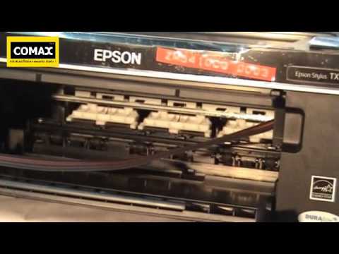 การติดตั้ง INK TANK COMAX Epson TX121 - YouTube
