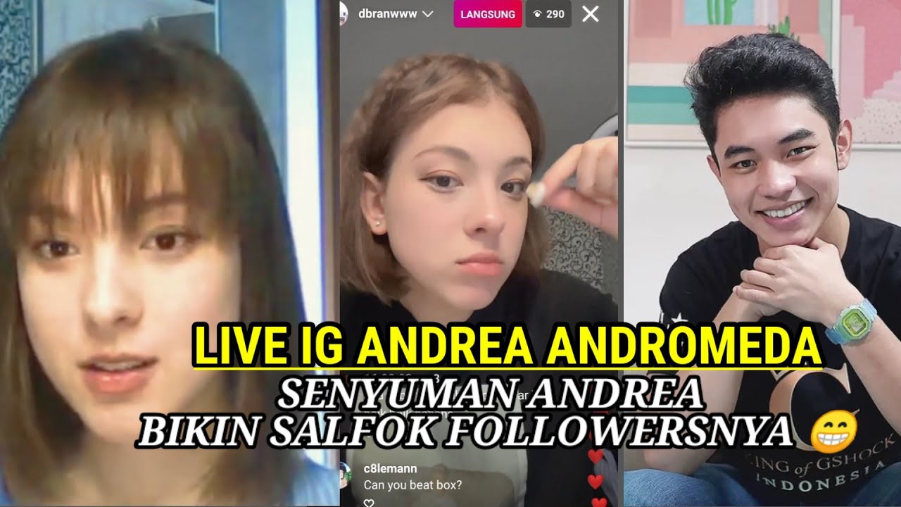 Live IG Andrea Andromeda || Andrea ngobrol bareng followers di IG ...