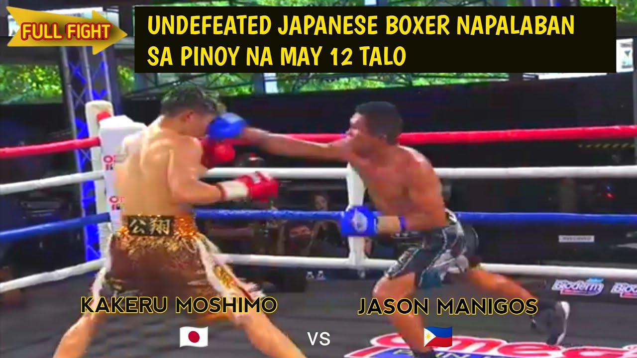 FULL FIGHT: Undefeated Japanese Boxer Napalaban Ng Husto sa Pinoy na ...