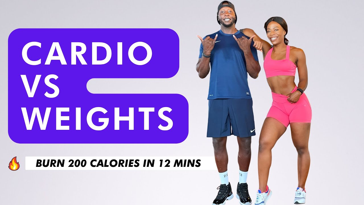 BURN 200 Calories in 12 Mins w this Fat Loss Workout // Cardio Vs ...