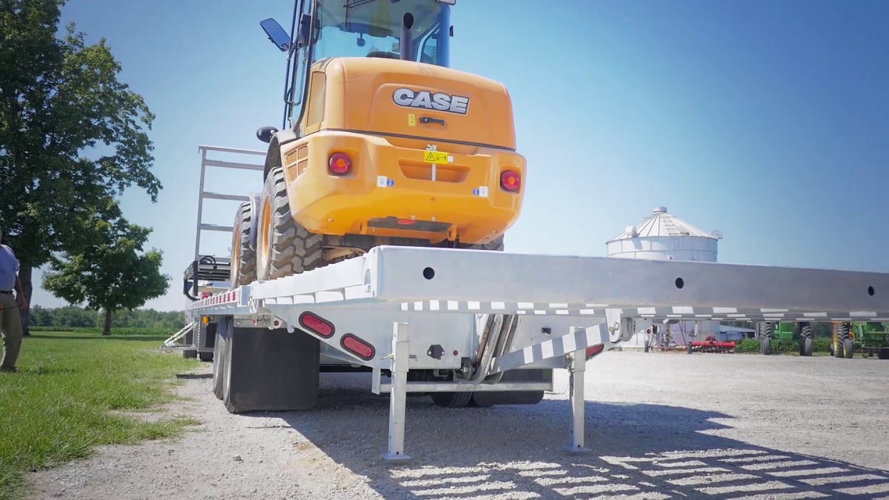 GL Nause - Gooseneck Trailer - Hydraulic Ramps - YouTube