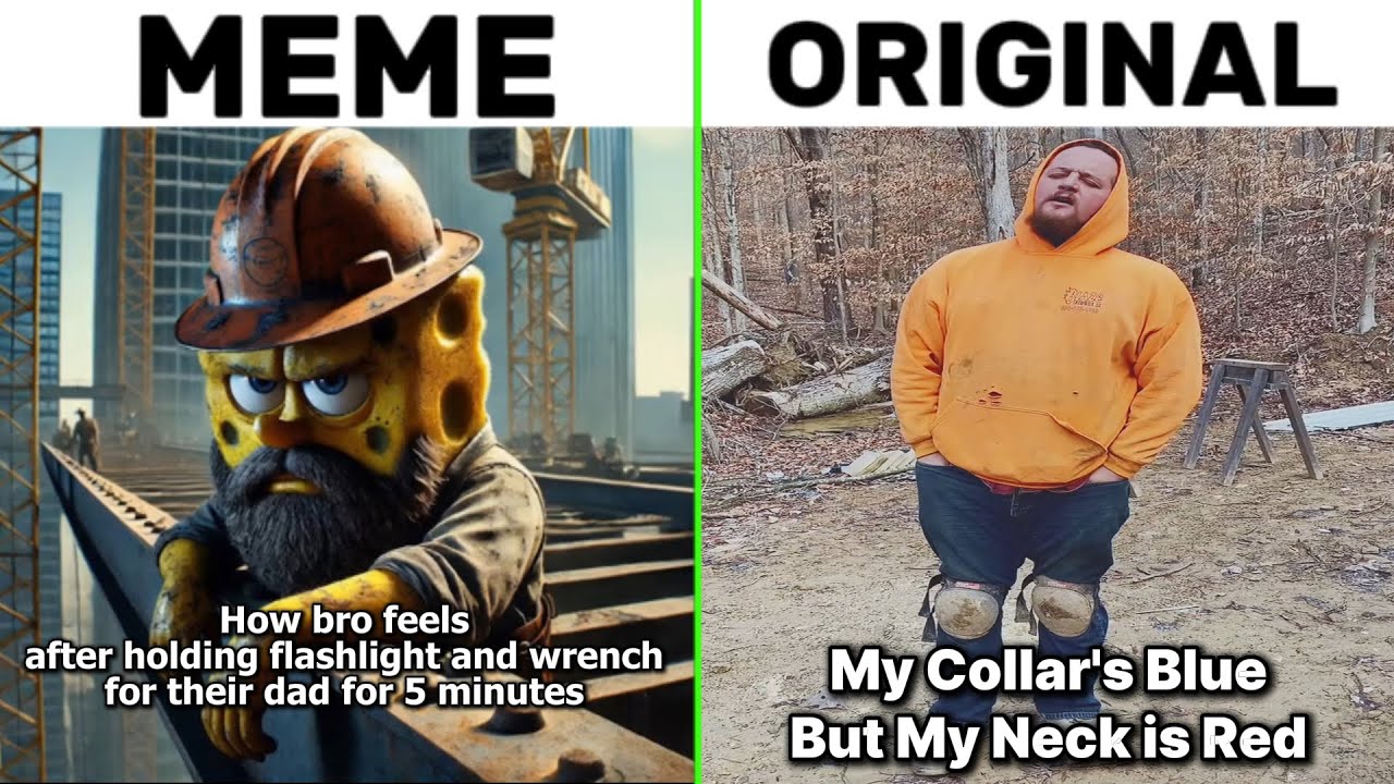 Blue Collar Spongebob Meme vs Original Sound - YouTube