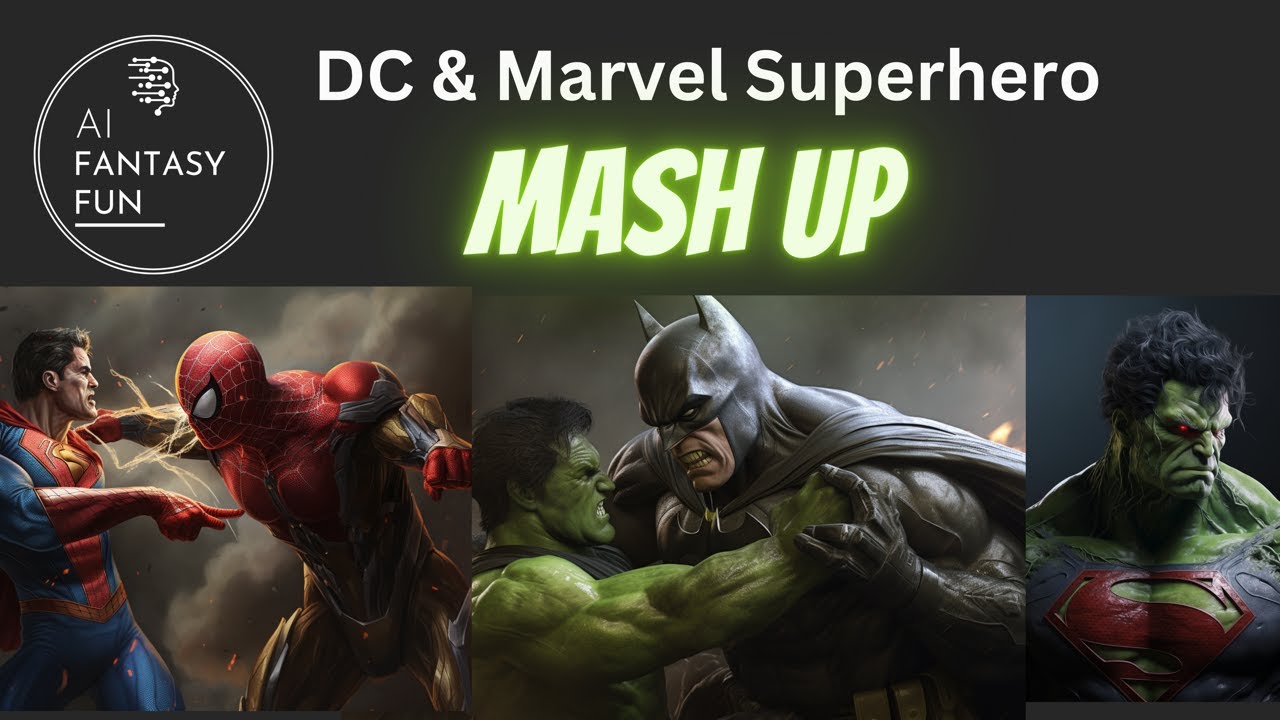 DC & Marvel Superhero Mash up @AIFantasyFun - YouTube