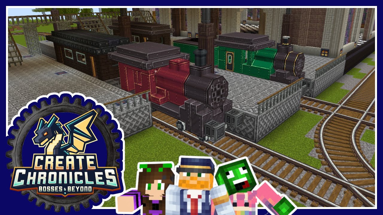 Minecraft: Create Chronicles #8.5 How to Build a Train in the Create Mod - YouTube