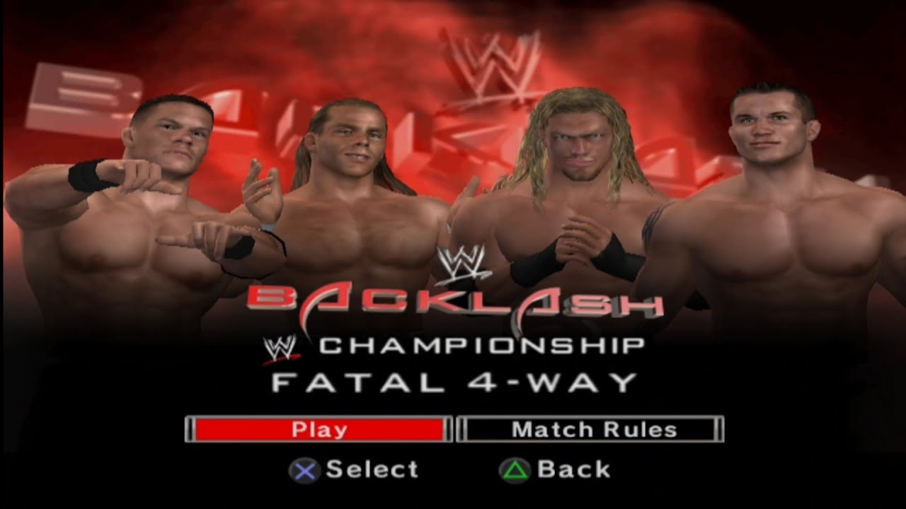 WWE SVR 2007 - John Cena vs Shawn Michaels vs Edge vs Randy Orton | WWE ...
