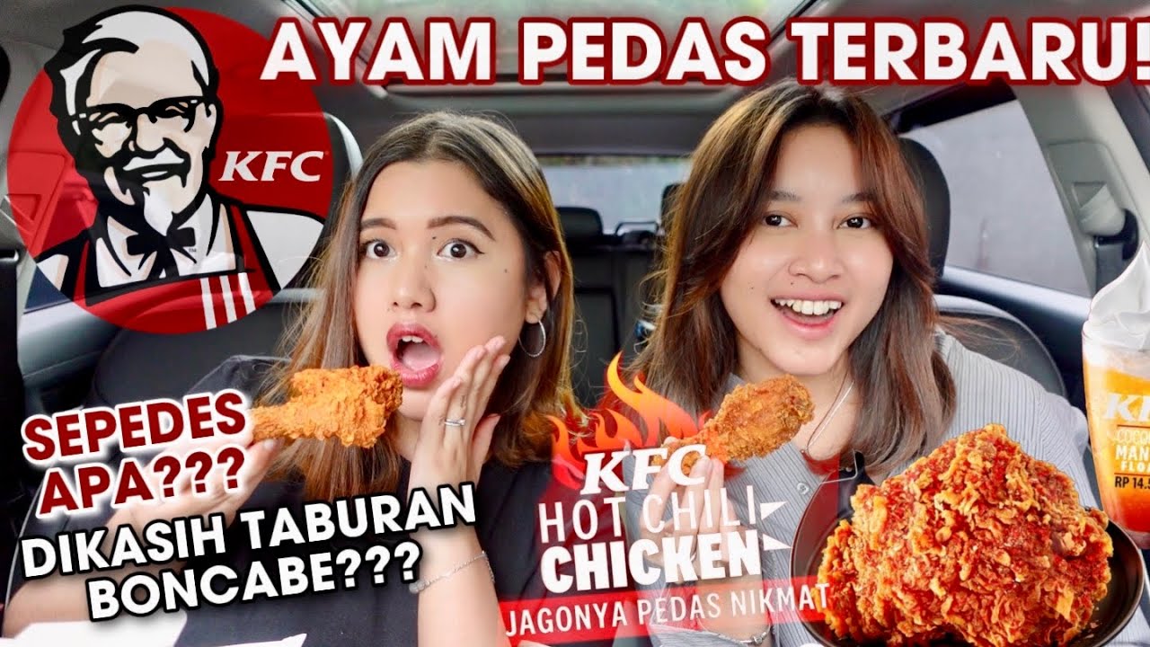 KFC HOT CHILLI CHICKEN!! PEDESNYA MEMBAKAR TENGGOROKAN?! - YouTube
