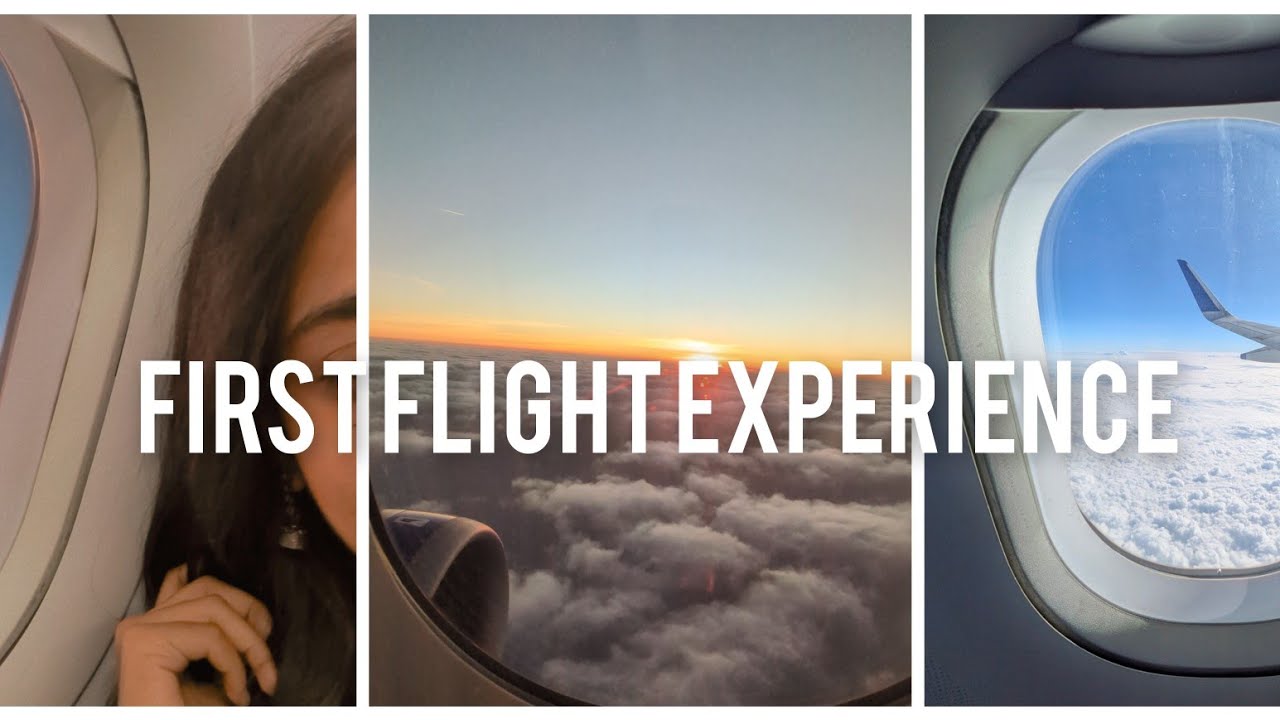 First flight experience | Solo travel for the first time! | Step by ...