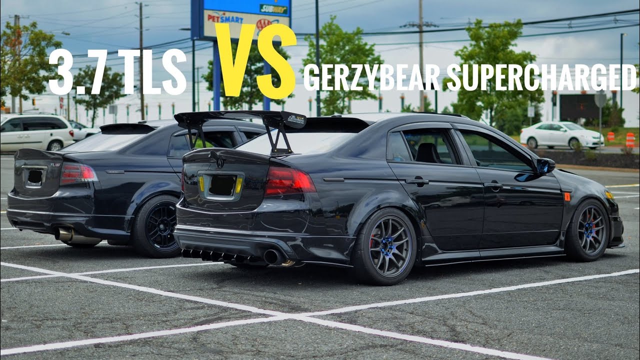 Gerzybear Supercharged Acura TL VS J37 TL Type S - YouTube