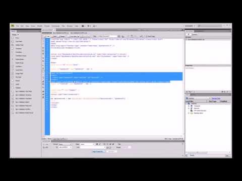 Dreamweaver CS4 Tutorial - 35 - Form Validation of a Confirmation - YouTube