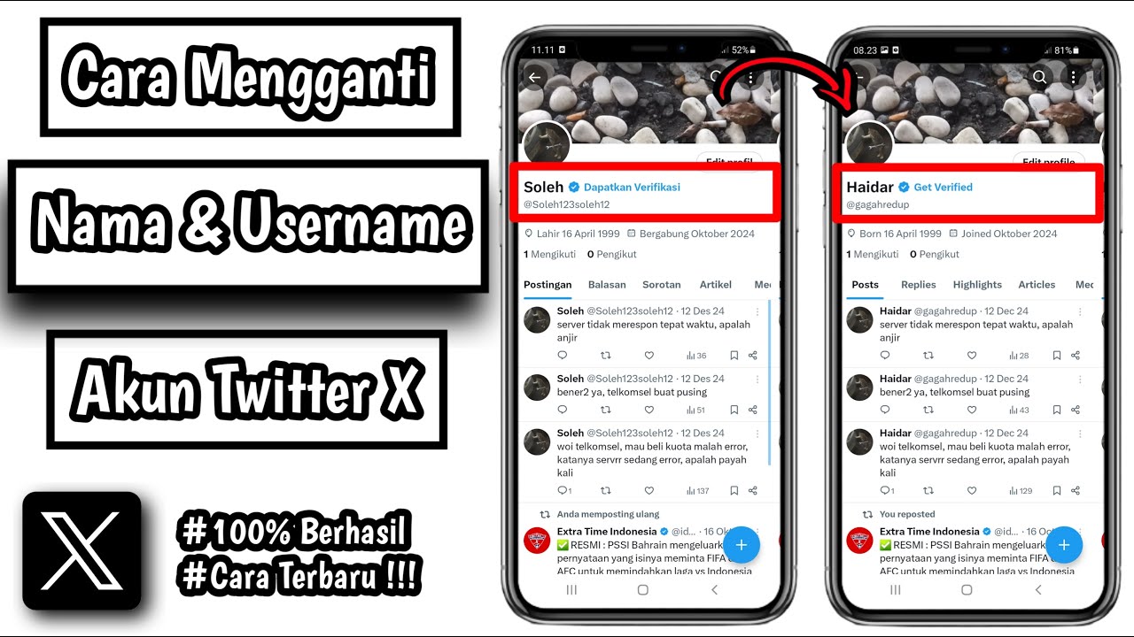 Cara Mengganti Nama dan Username Twitter | Ganti Nama dan Username di ...
