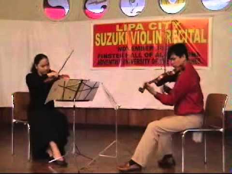 violin duet(Jeffrey Solares & Sara Maria Gonzales - YouTube