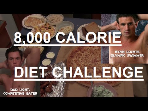 Ryan Lochte Diet Challenge 8,000 Calories - YouTube