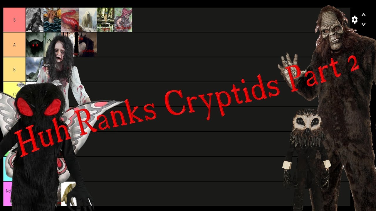 Cryptids, Folklore And Urban Legends Tier List (Part 2) - YouTube
