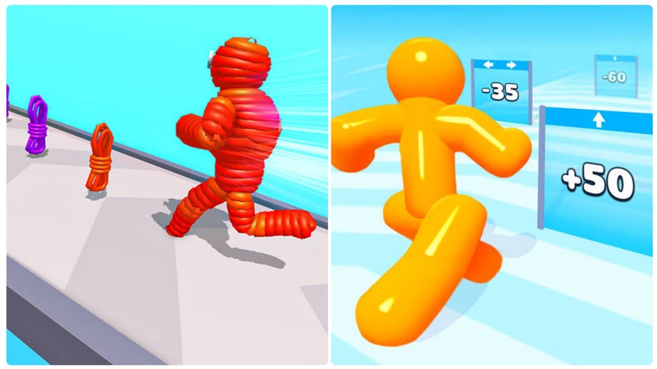 Rope Man 3D Vs Tall Man Run 3D 🦜🦜🦜🦜 All New Levels Game Mobile ...