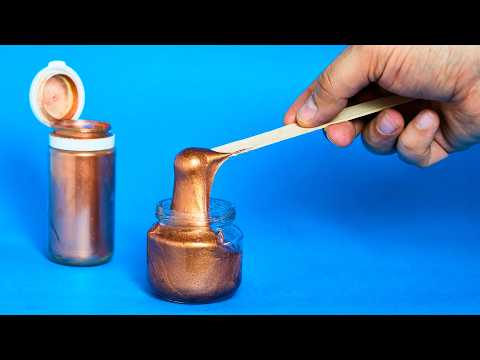 Liquid Plastic DIY! I Made These USEFUL Things From Copper and Styrofoam!