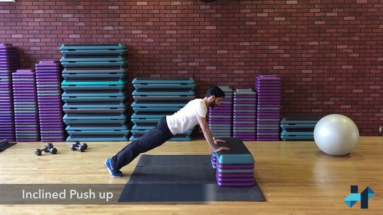 Inclined Push ups - YouTube