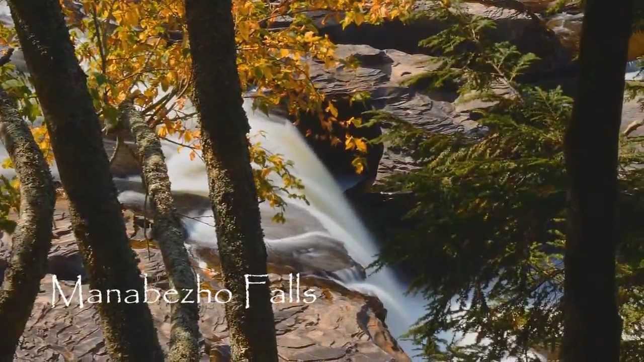 Presque Isle River waterfalls - YouTube