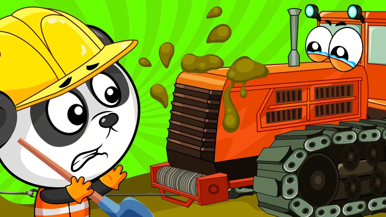 Helper Cars to the Rescue! | Caterpillar Tractor's Exciting Adventure ...