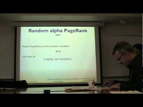 David F. Gleich - Models and Algorithms for PageRank Sensitivity - Ph.D. Defense - YouTube