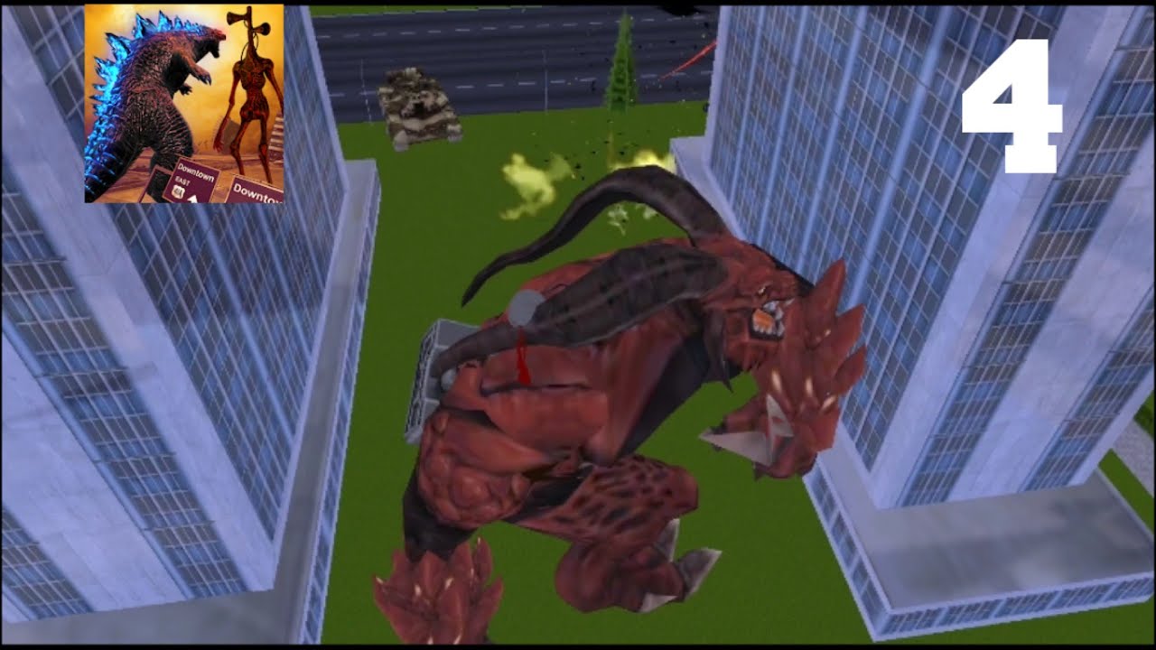 Monster Smash City - Godzilla vs Siren Head - Gameplay walkthrough part ...